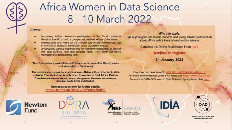 Africa Women in Data Science: Online Event – UWC eResearch Office